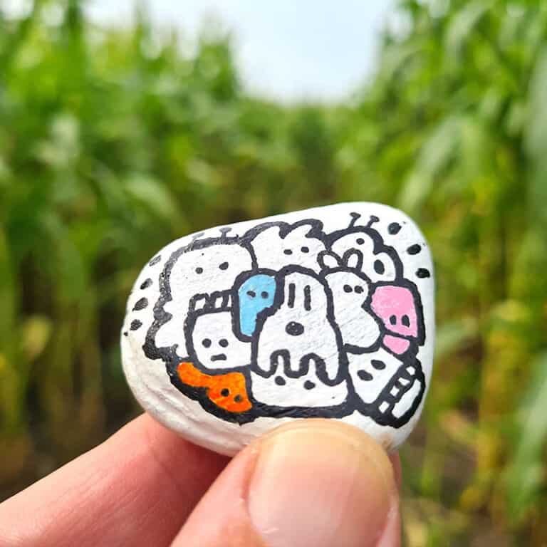 Happy stones voorbeelden, inspiratie voor jouw stenen