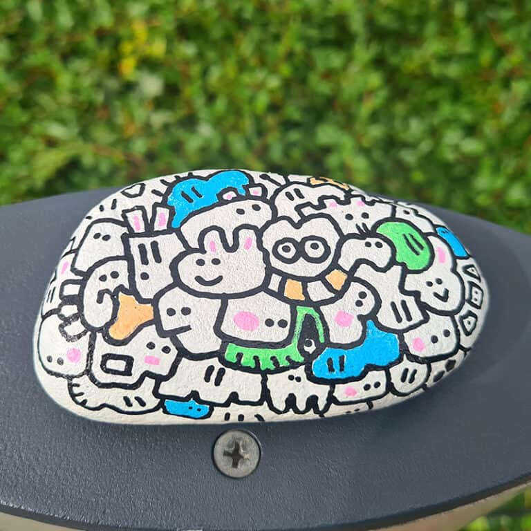 Happy stones voorbeelden, inspiratie voor jouw stenen